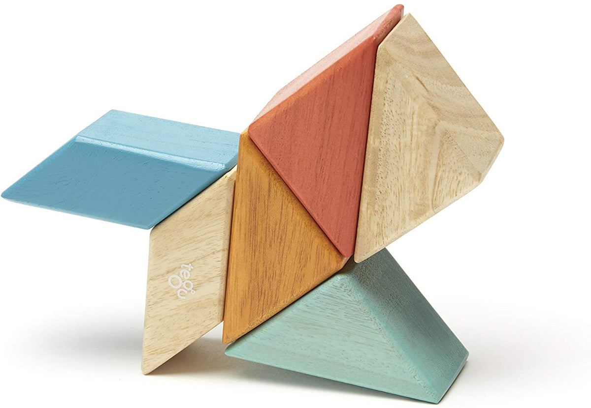 Tegu Magnetic 6-Piece Pocket Pouch Prism - Sunset – Knotty Toys